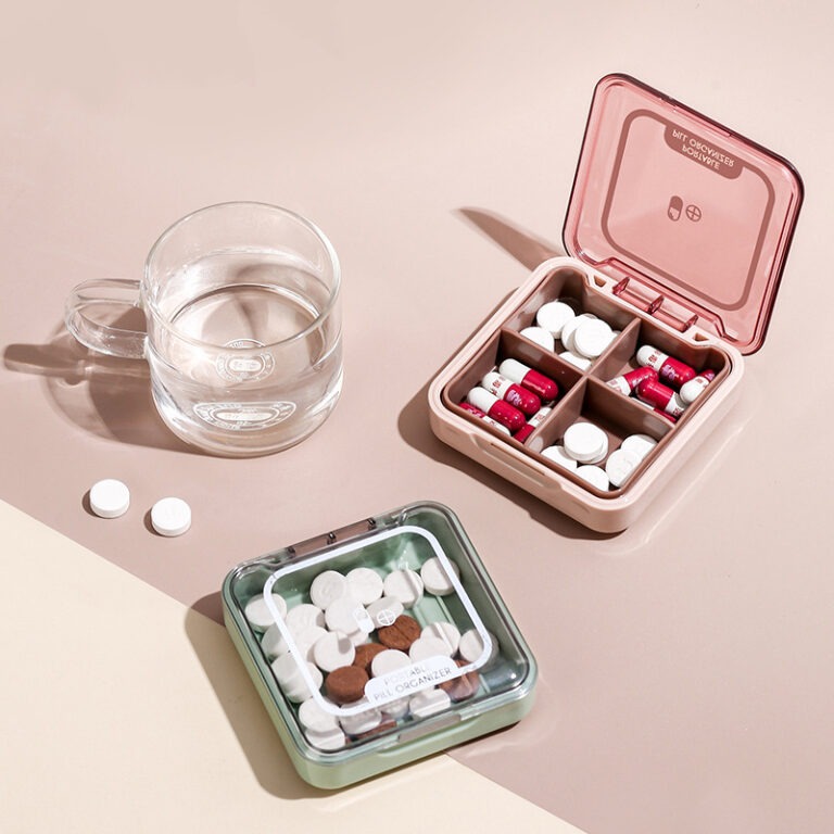 Weekly Heptagonal Pill Box | 7 Compartment Pill Organizer
