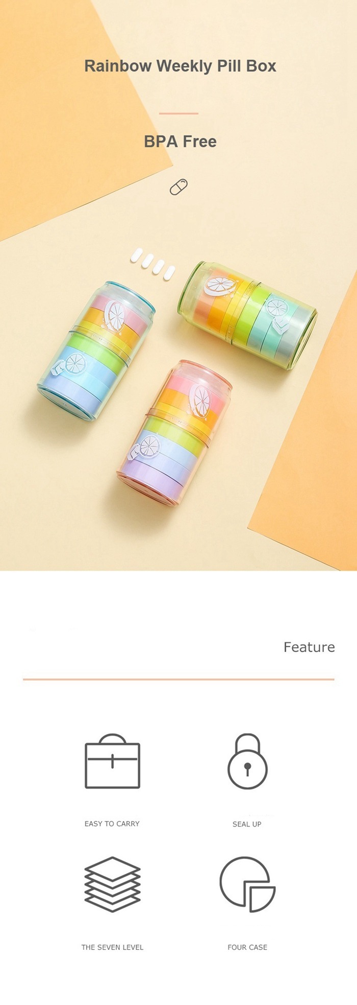 New Weekly Pill Box - Organize Medication with Ease | Bluesky