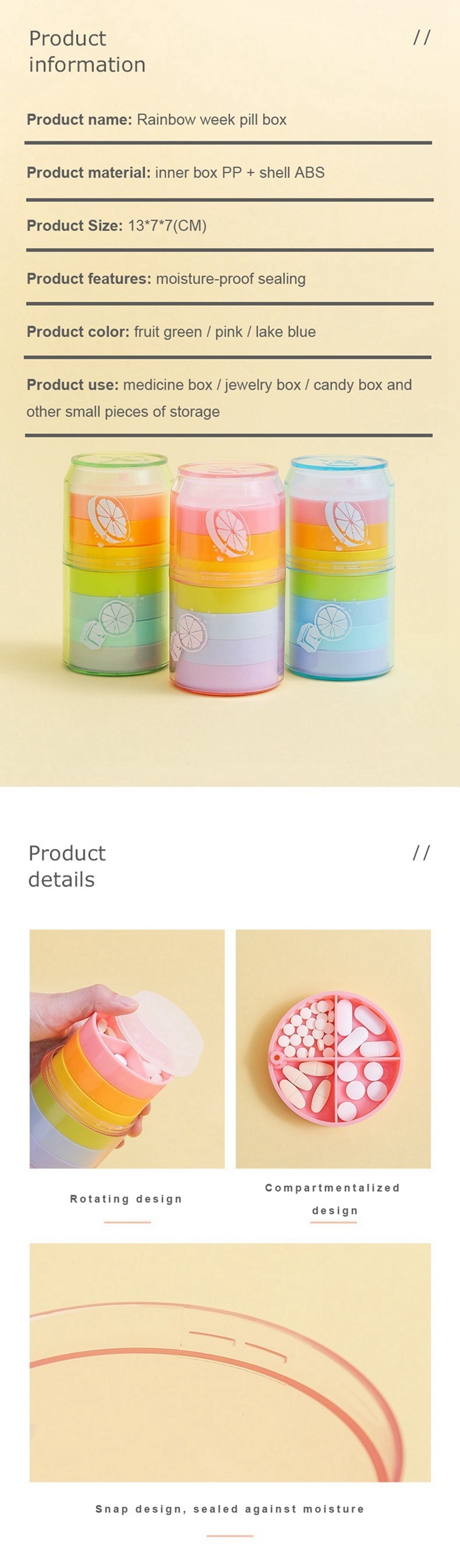 New Weekly Pill Box - Organize Medication with Ease | Bluesky