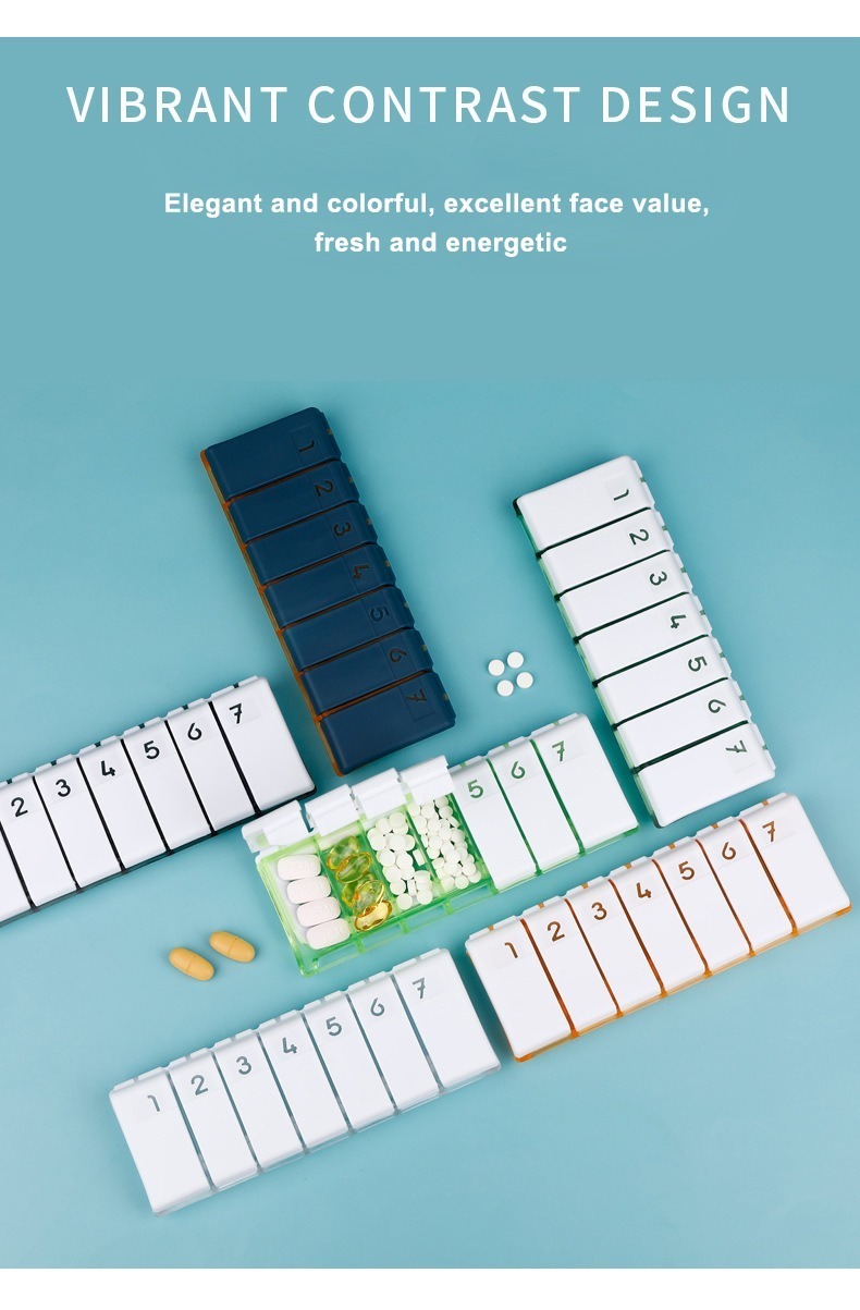 Organize Your Pills with the New 7 Compartment Pill Box | Bluesky