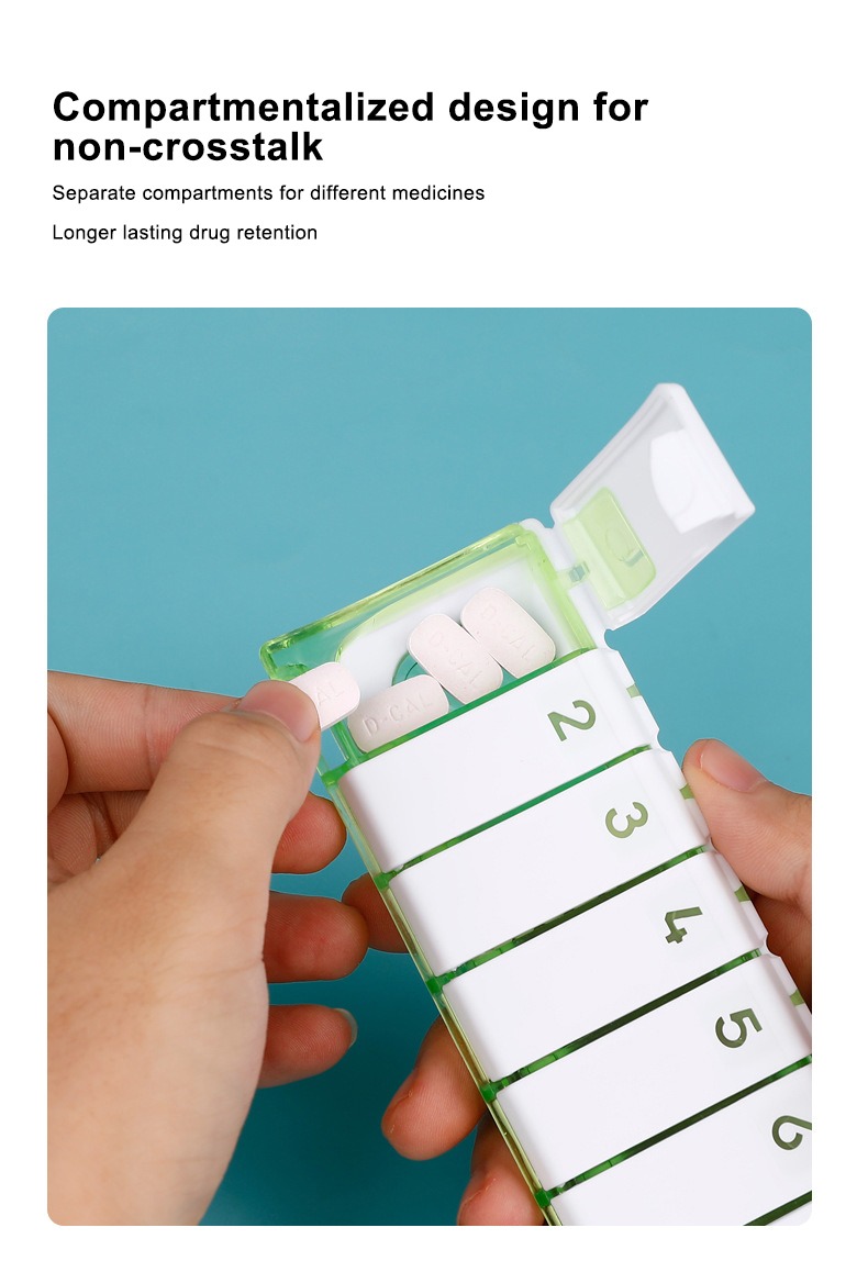 Organize Your Pills with the New 7 Compartment Pill Box | Bluesky