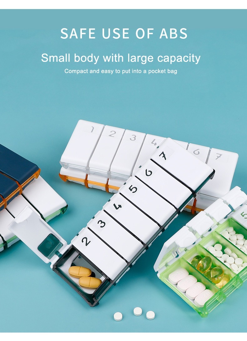 Organize Your Pills with the New 7 Compartment Pill Box | Bluesky