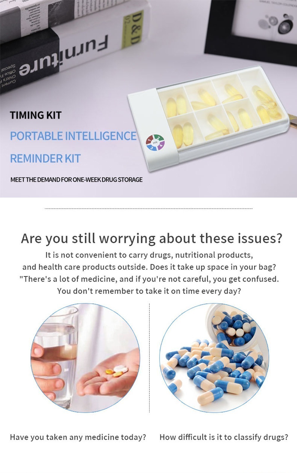 Electronic Pill Box for Elderly - Smart Medication | Bluesky