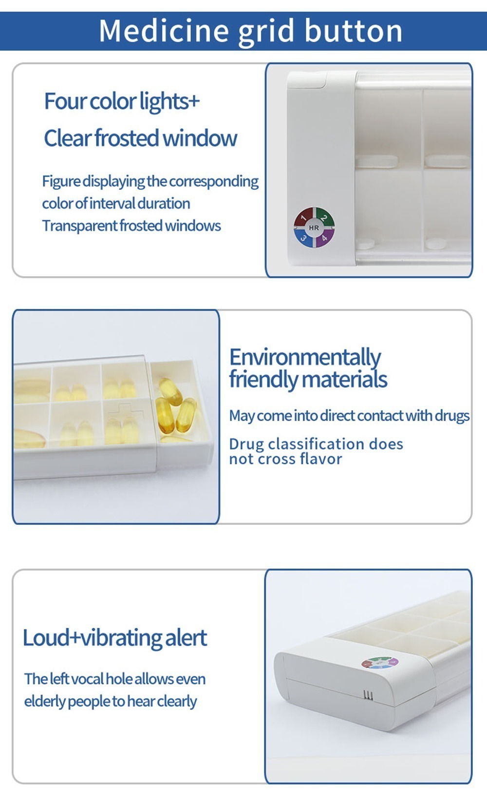 Electronic Pill Box for Elderly - Smart Medication | Bluesky