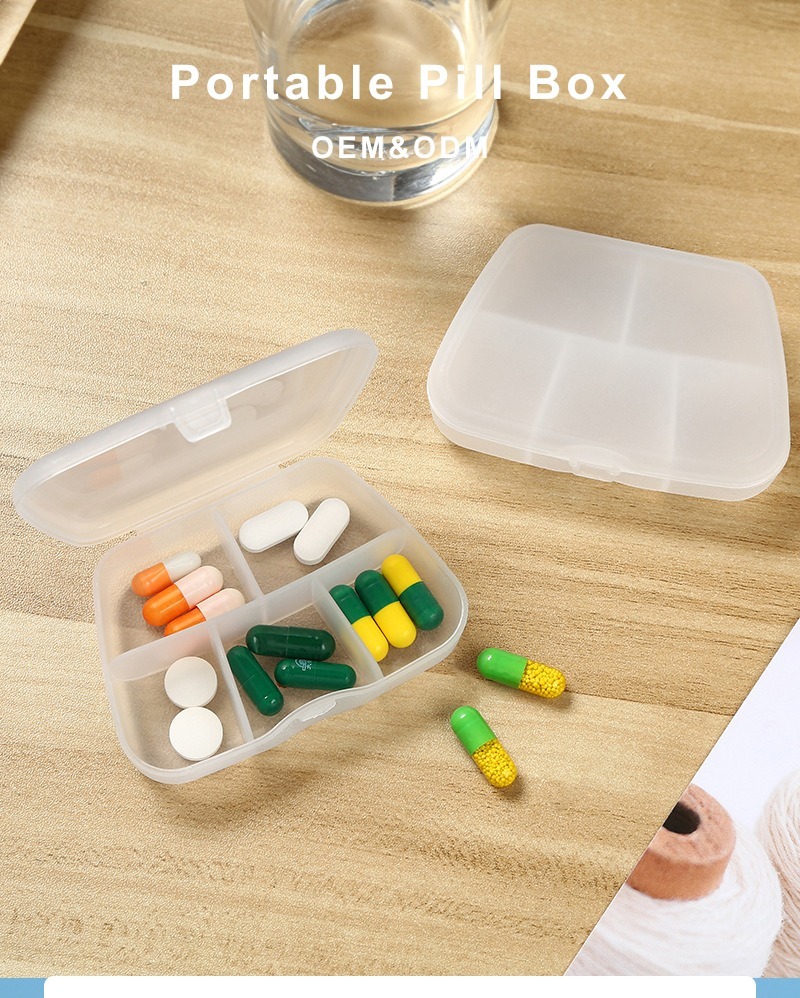Transparent Daily Pill Box - Organized Medicine | Bluesky