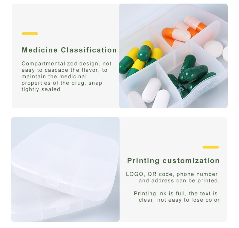Transparent Daily Pill Box - Organized Medicine | Bluesky
