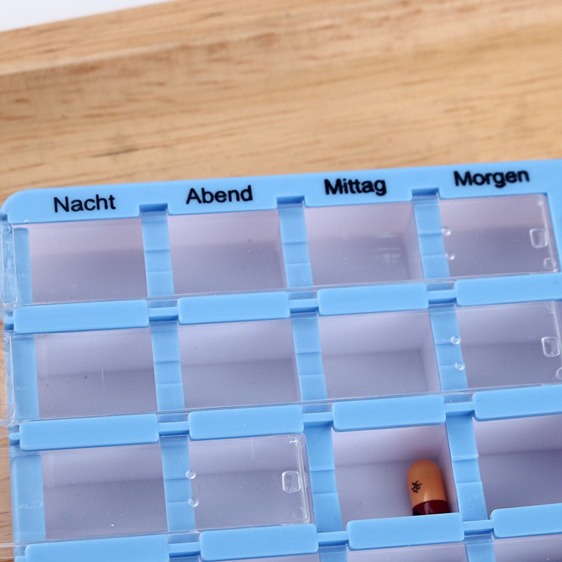 Weekly Withdrawable Lid Pill Box | Organized Medication