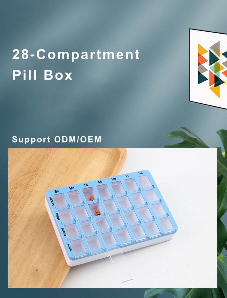 Weekly Withdrawable Lid Pill Box | Organized Medication