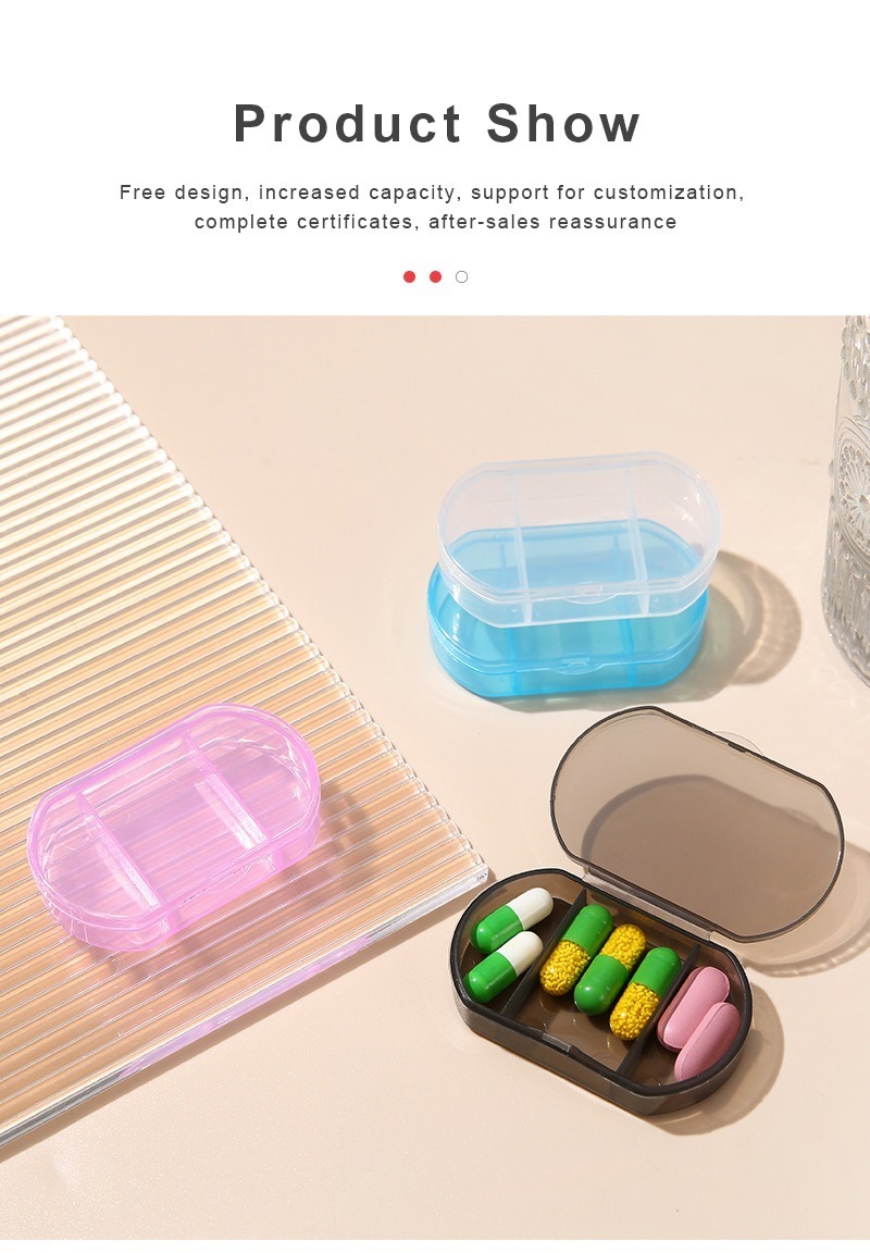 3-Compartment Small Pill Box for Daily Pill Management | Bluesky