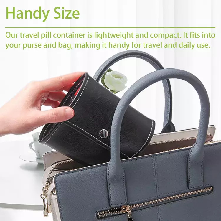 Compact Wallet Pill Box - Convenient Travel Medication Storage