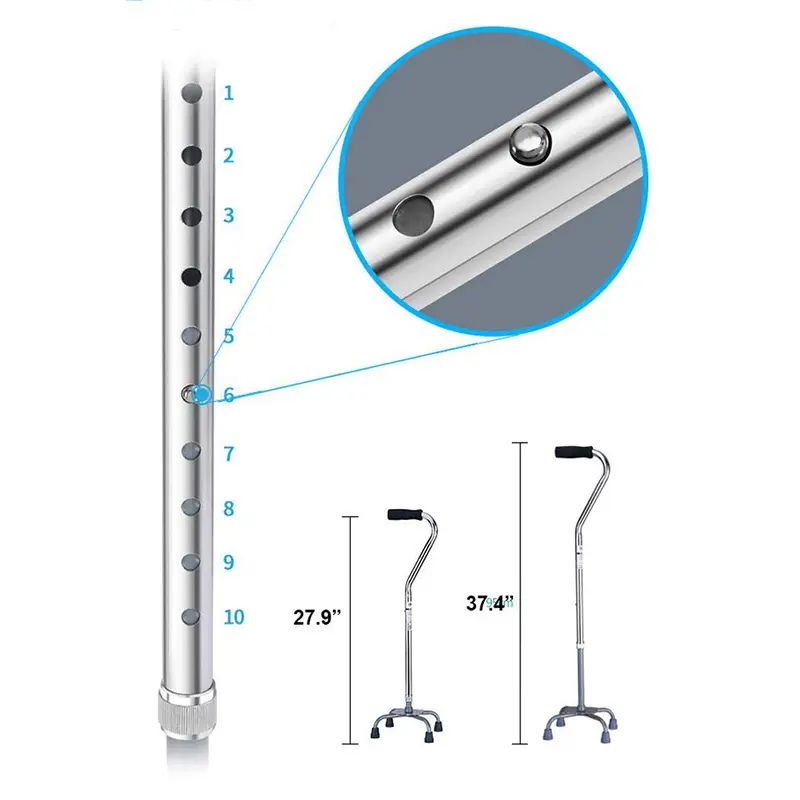 BS0582G/BS0583G-Four-Pronged Base Walking Cane — yechi`s Site